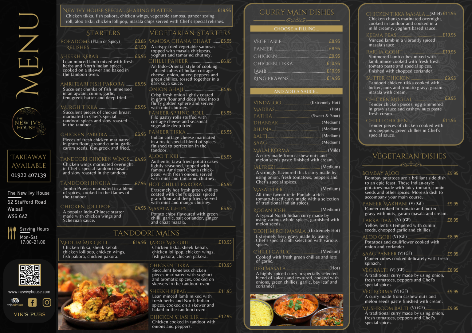 The New Ivy House - Menu